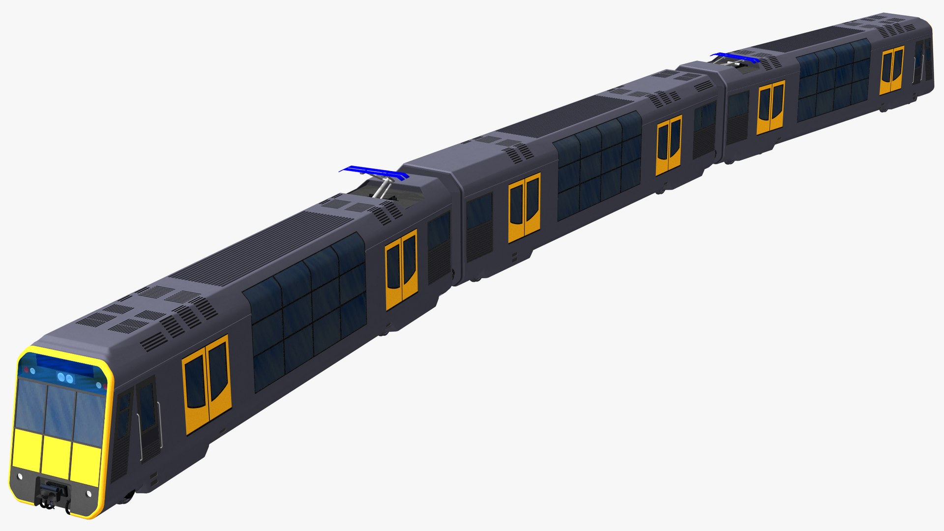 3D Sydney Trains T-set Tangara Doubledeck Electric Passenger Train ...