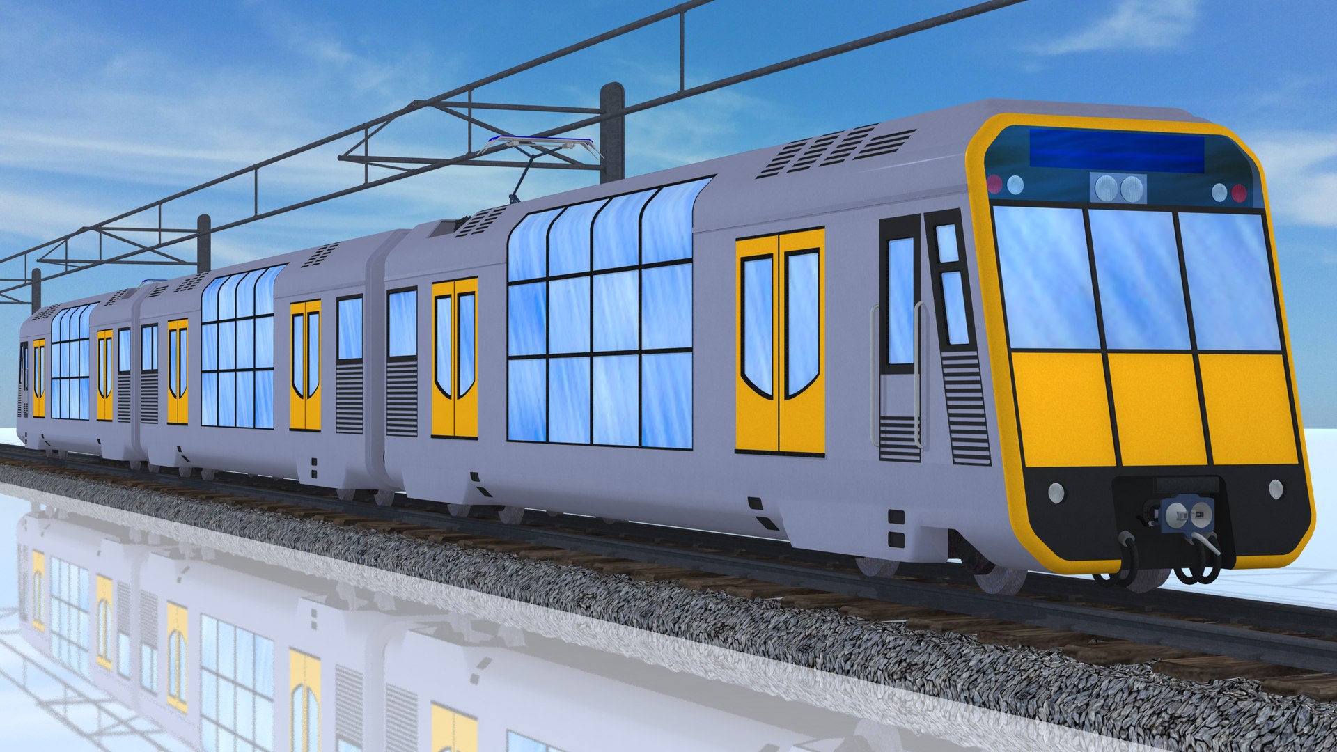3D Sydney Trains T-set Tangara Doubledeck Electric Passenger Train ...