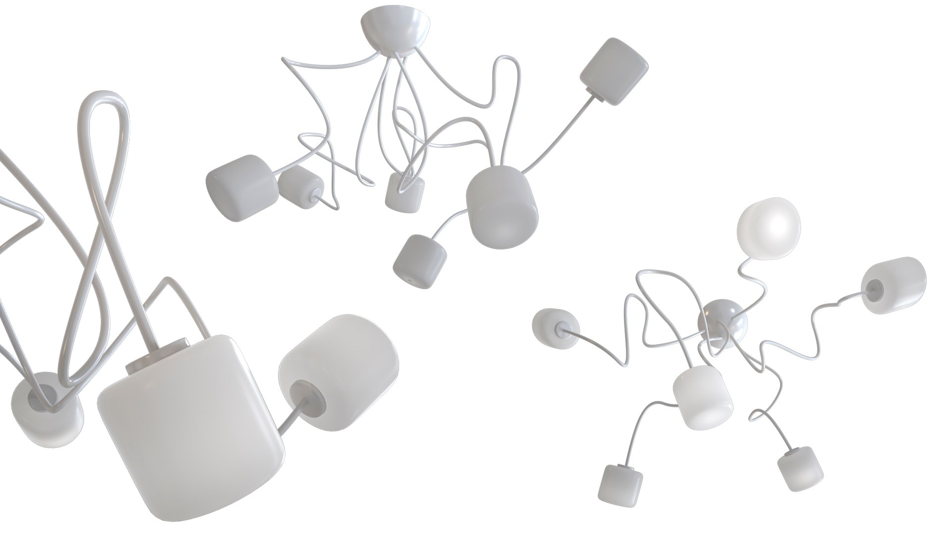 Ceiling Light Ideal Lux Octopus 3D - TurboSquid 1931164