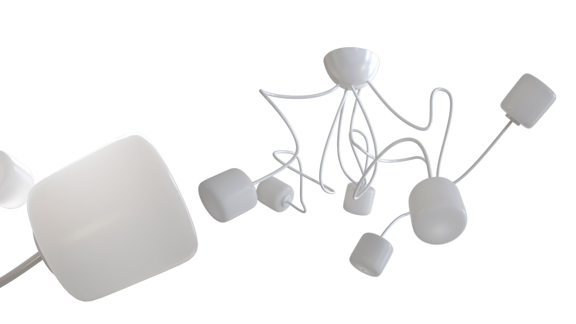 Ceiling Light Ideal Lux Octopus 3D - TurboSquid 1931164