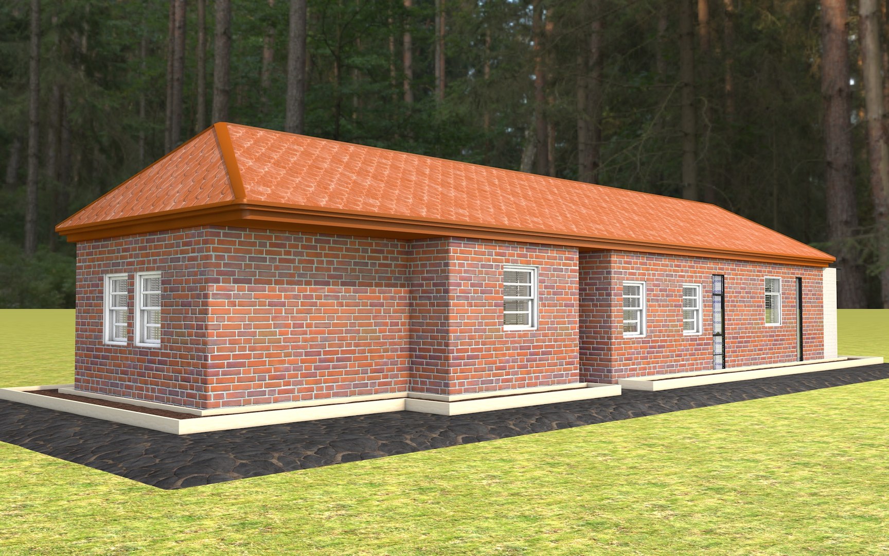Flemington House 3D model - TurboSquid 1912621