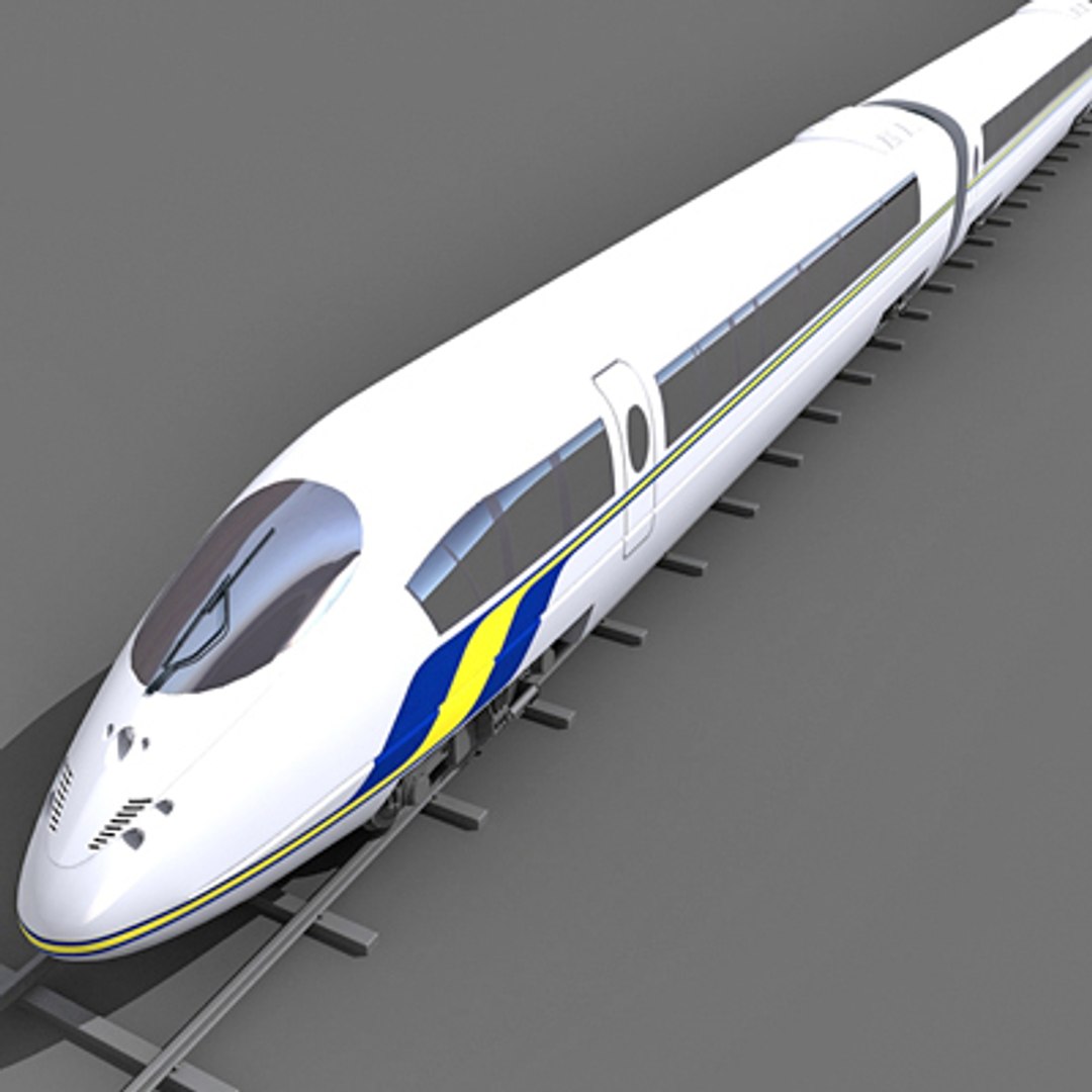 3d train passenger model
