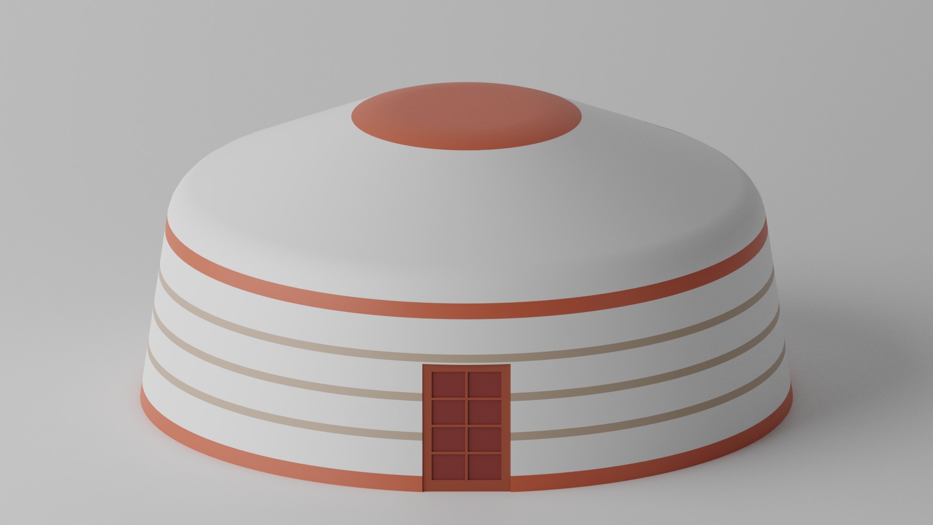 3D Cartoon Mongolian Yurt - TurboSquid 1966902