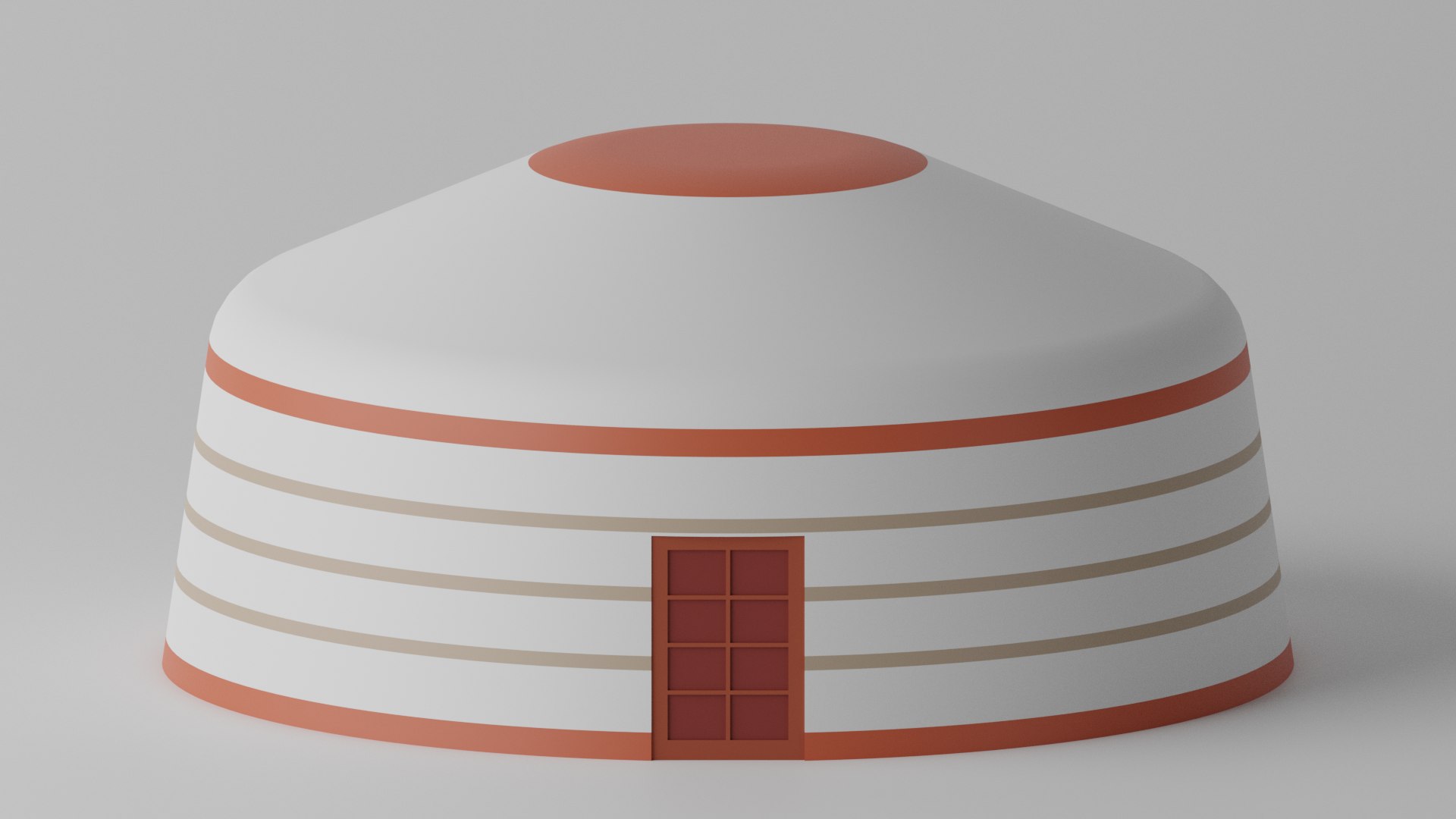 3D Cartoon Mongolian Yurt - TurboSquid 1966902