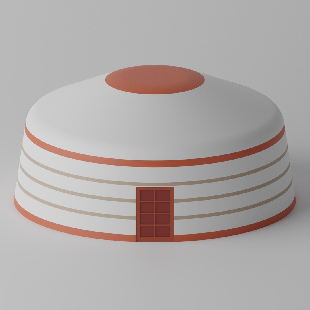 3D Cartoon Mongolian Yurt - TurboSquid 1966902