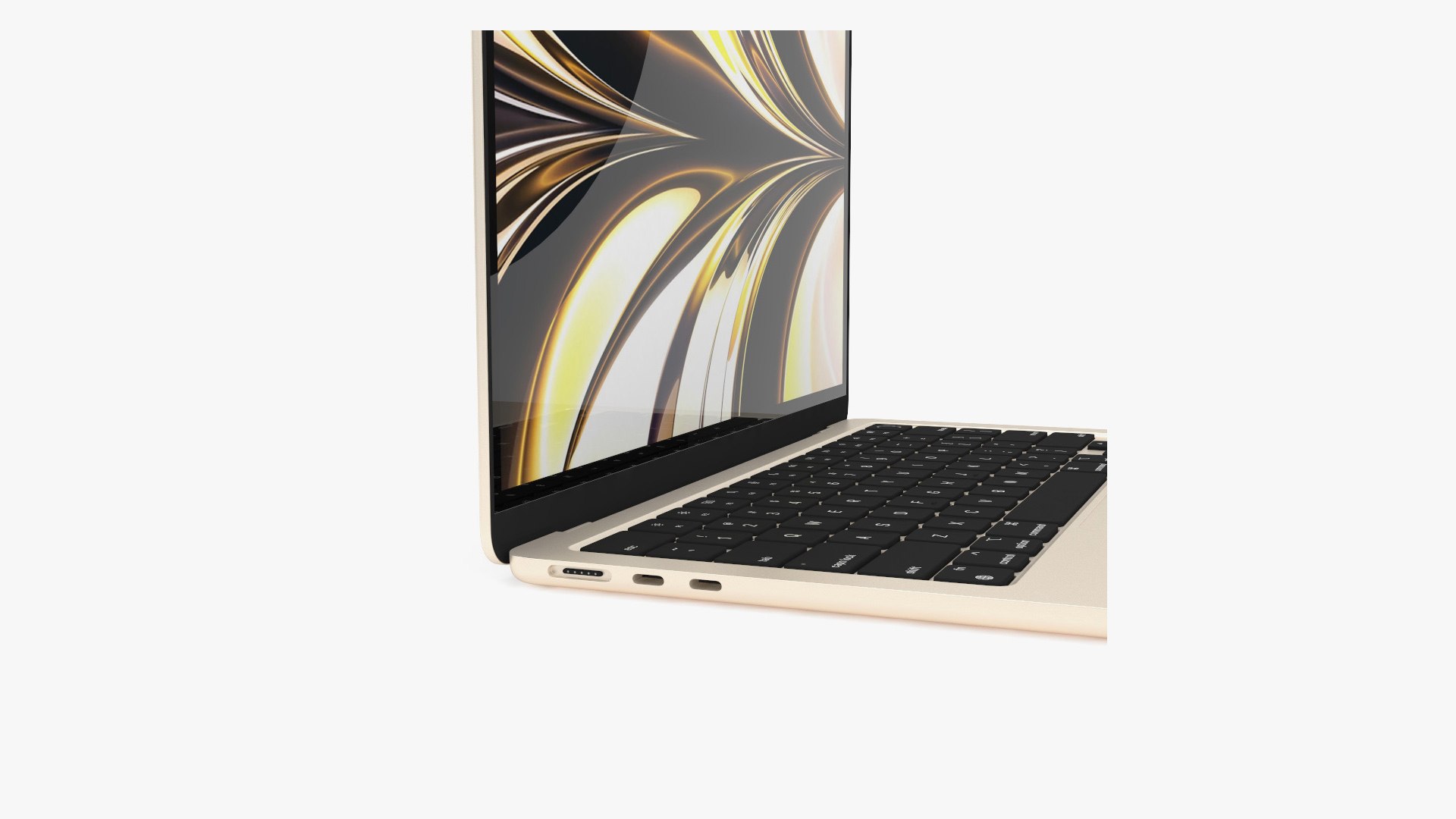 Apple MacBook Air M2 2022 Starlight Model - TurboSquid 2064944