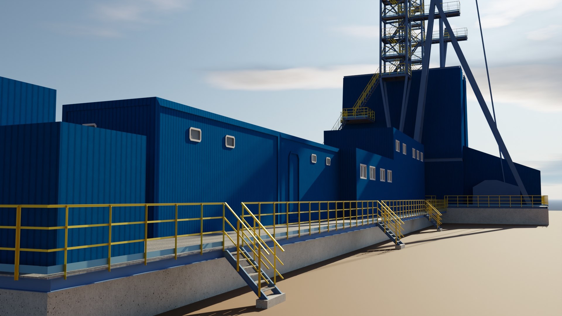 Oil Tower 3D - TurboSquid 1897321