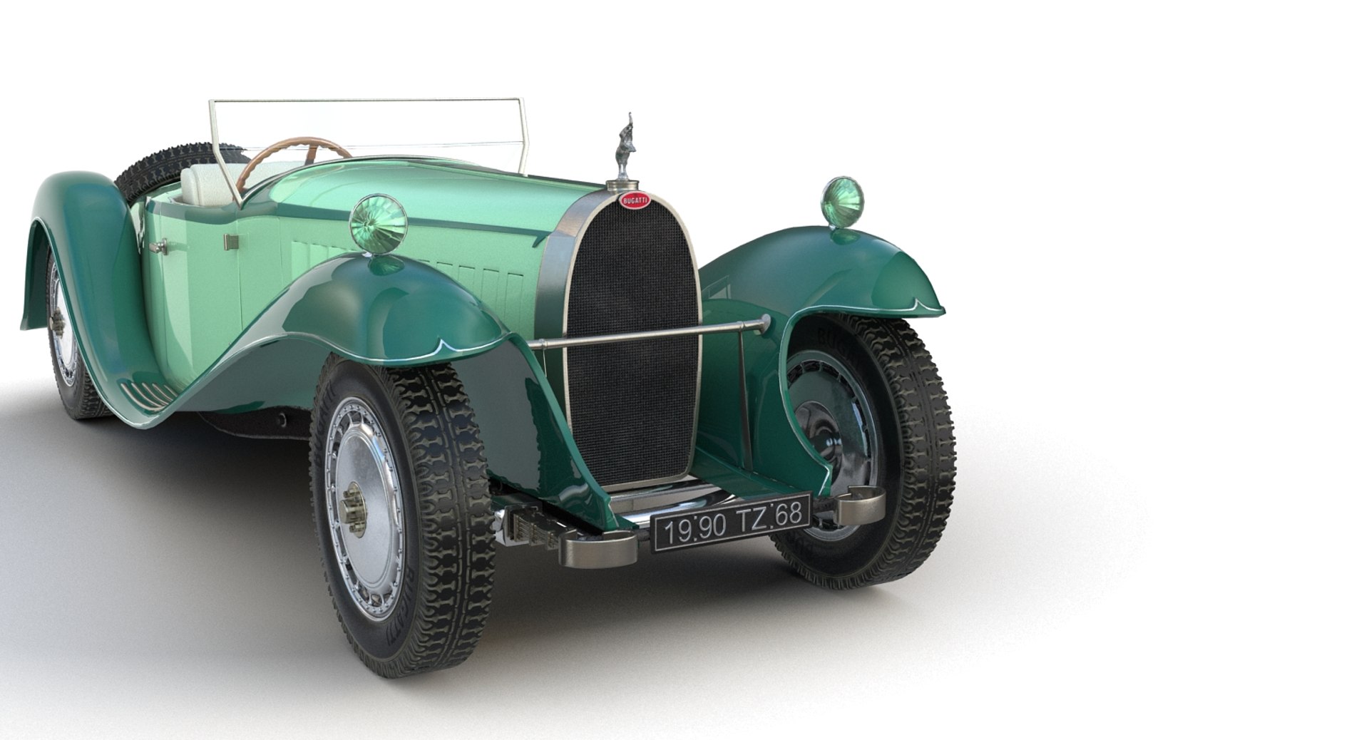 3d bugatti type 41 royale