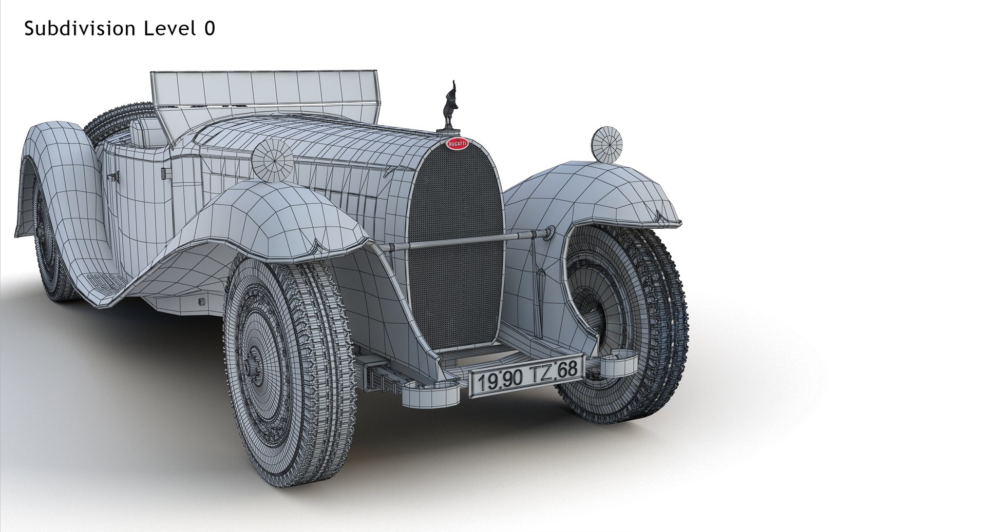 3d bugatti type 41 royale
