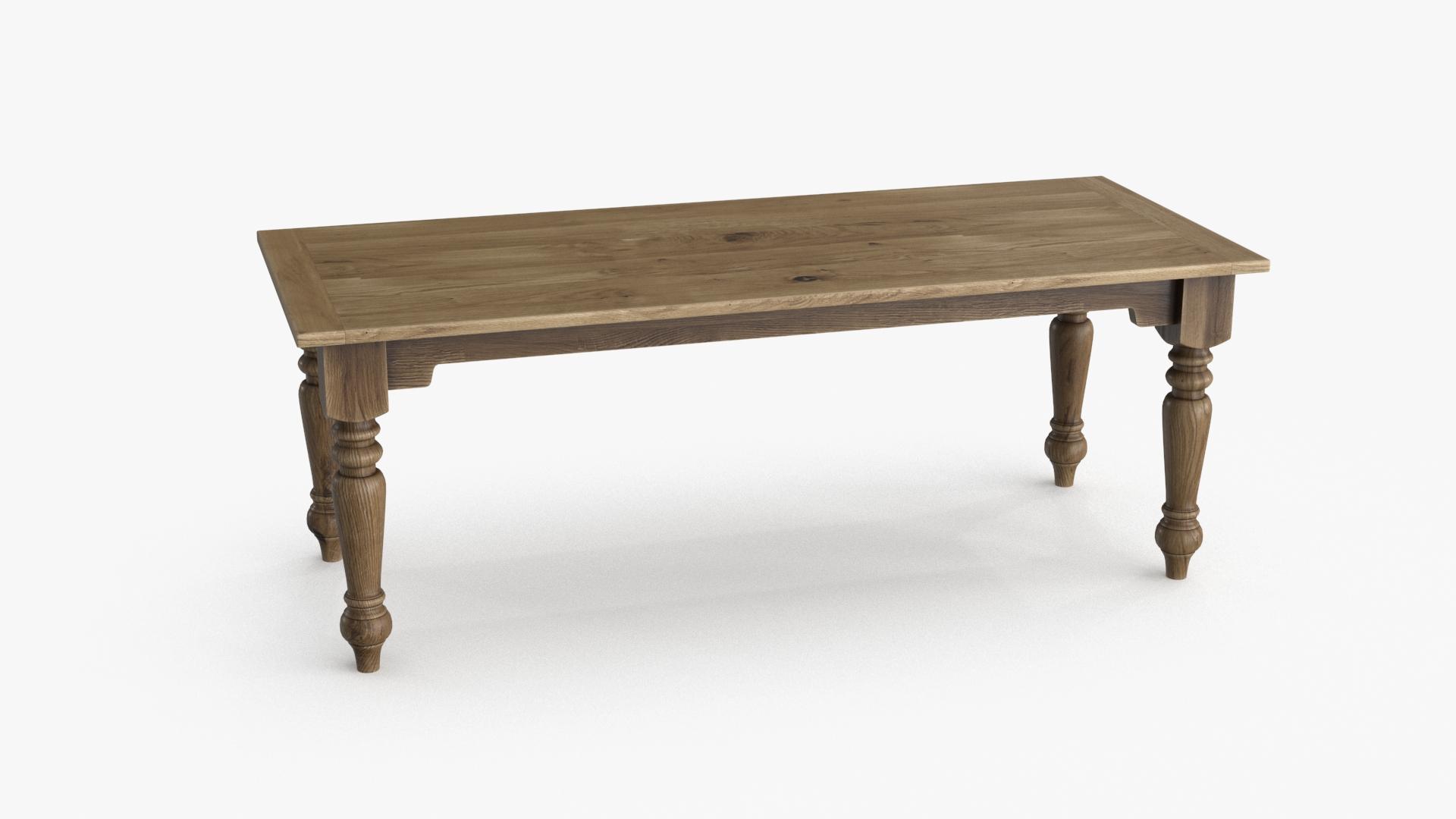 Wooden Dining Table 3D Model - TurboSquid 2240498