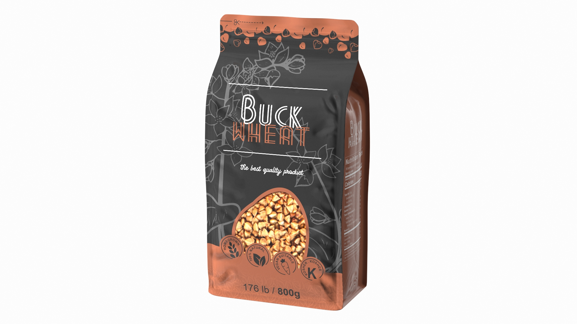 3D Wholegrain Buckwheat Package - TurboSquid 1812065