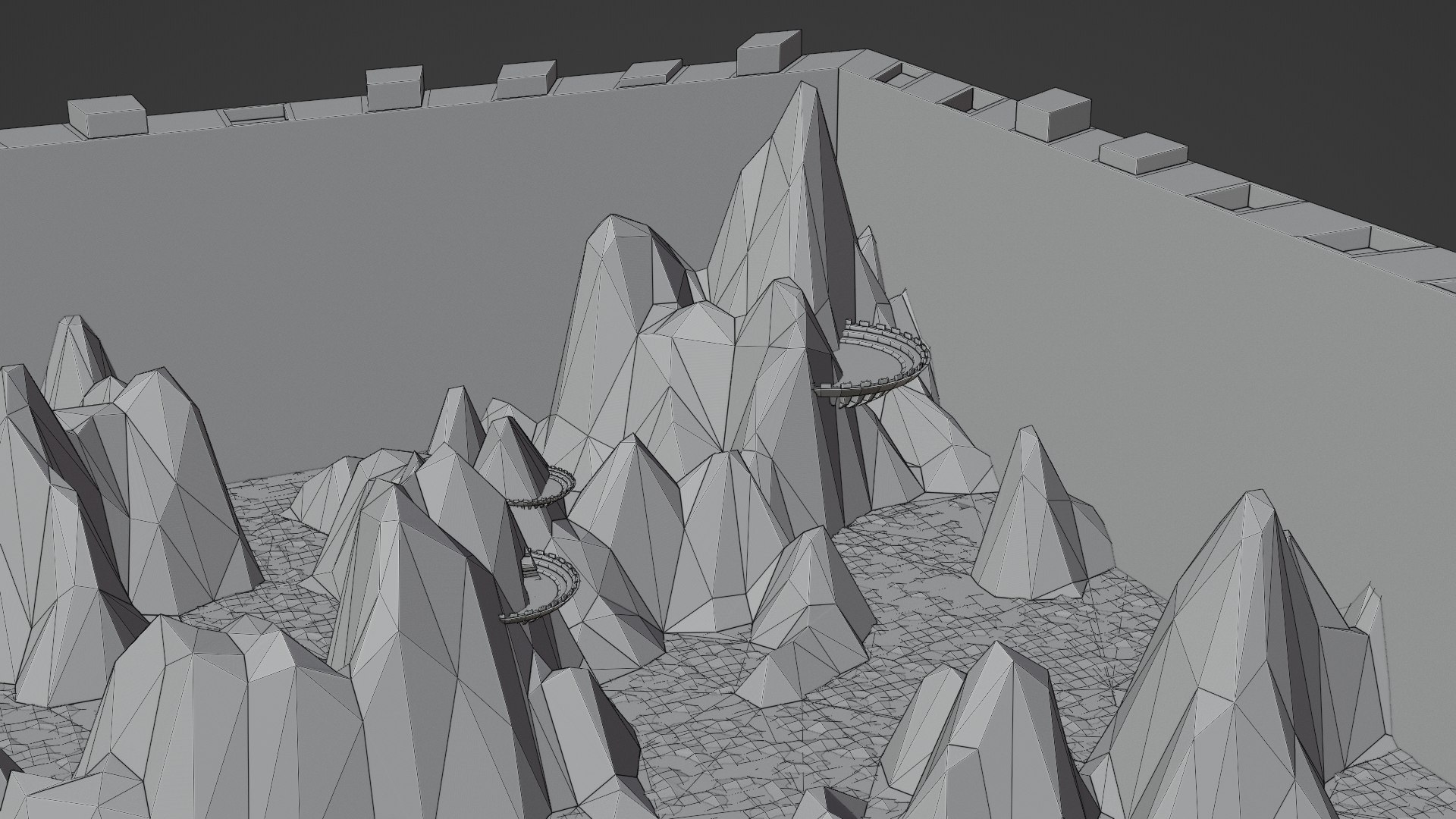 Cartoon Landscape Low Poly 3D Hidden Mountain 3D model - TurboSquid 1913730