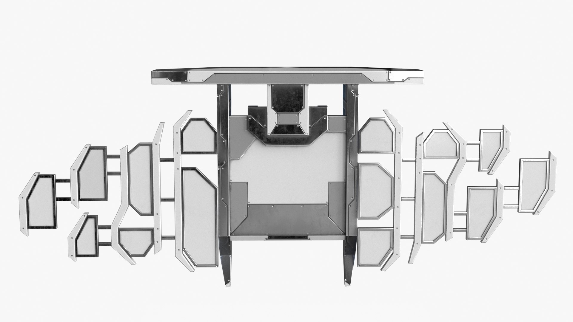 Sci Fi Control Panel Monitor 3D Model - TurboSquid 2028322