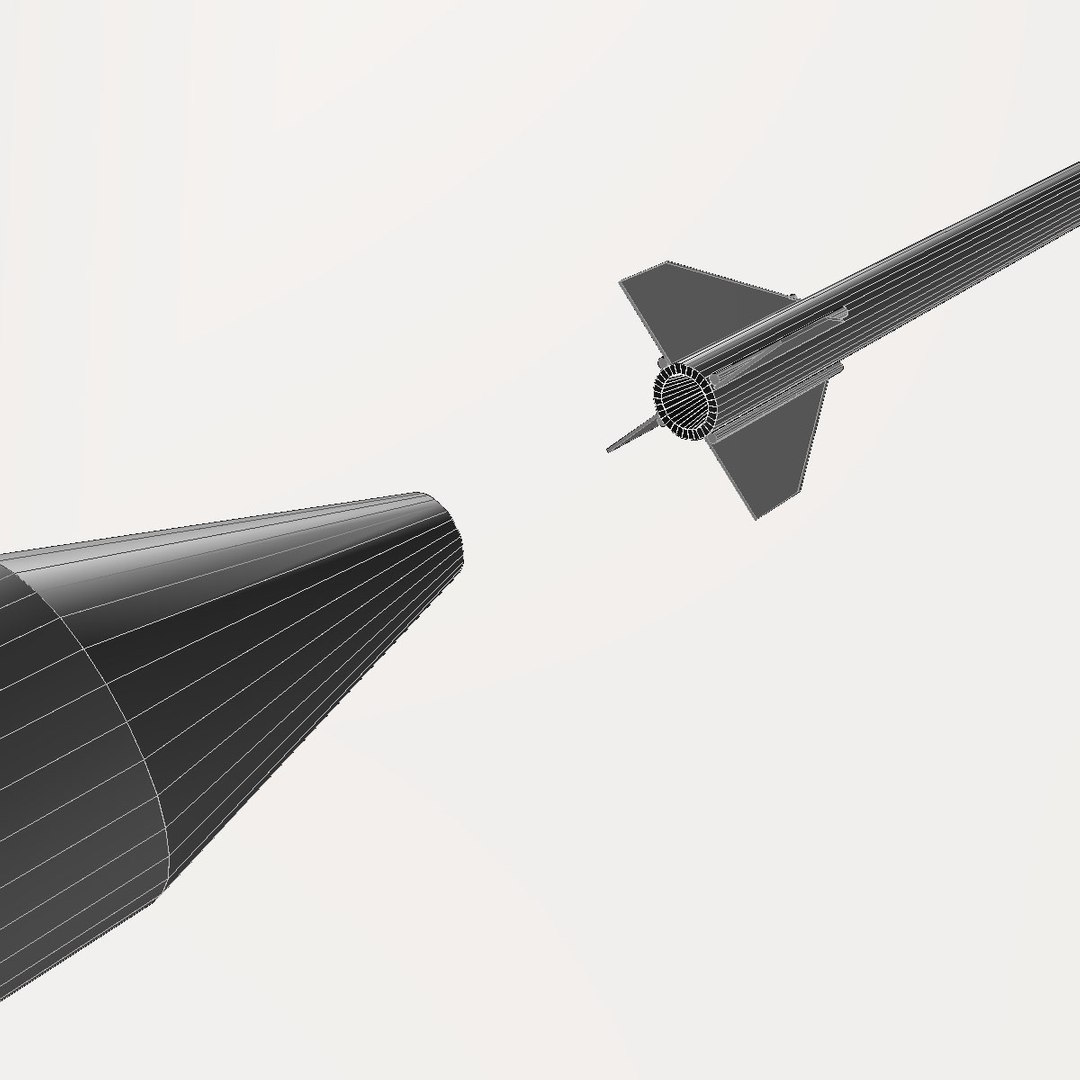 Sounding Rocket Hopi Dart 3d Model