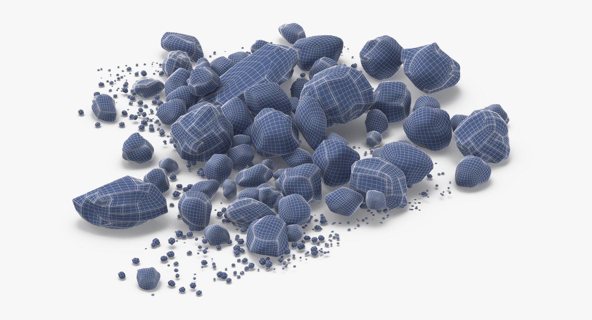 Drug piles crystal meth 3D model - TurboSquid 1199965