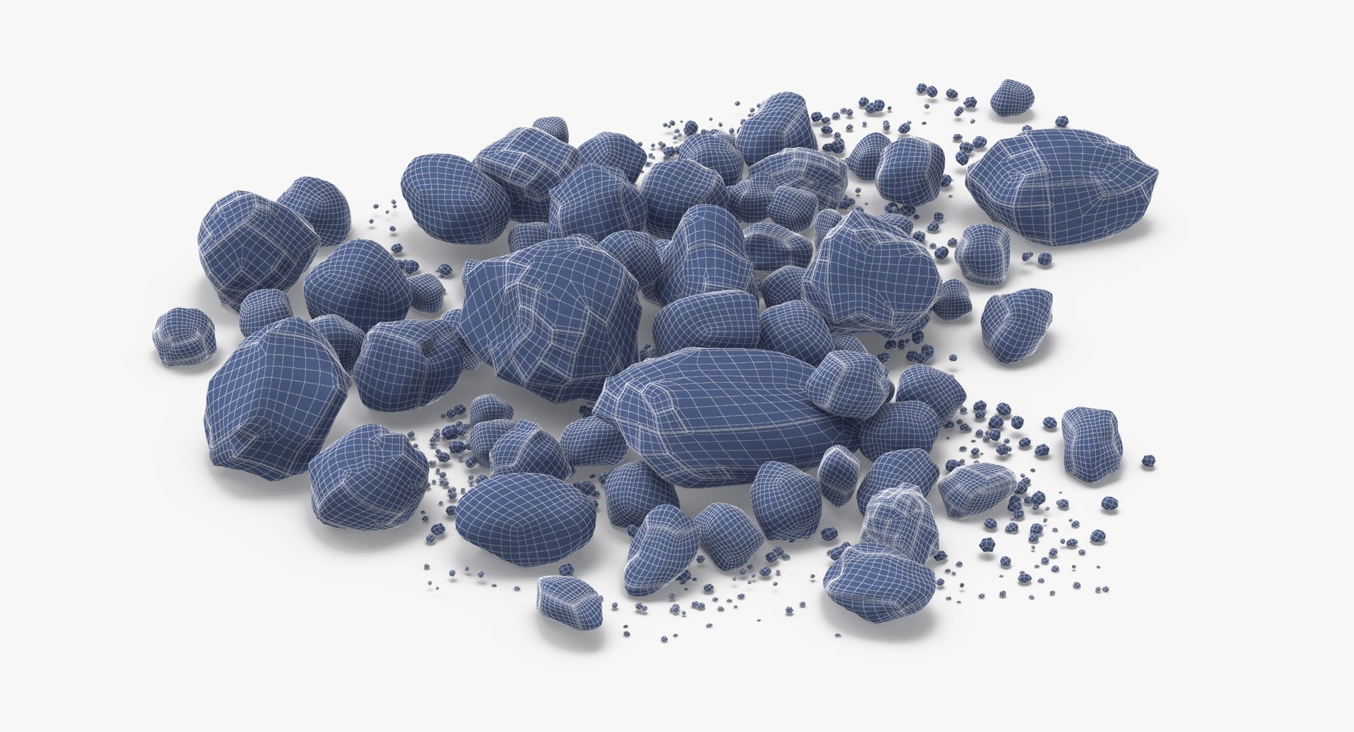 Drug piles crystal meth 3D model - TurboSquid 1199965