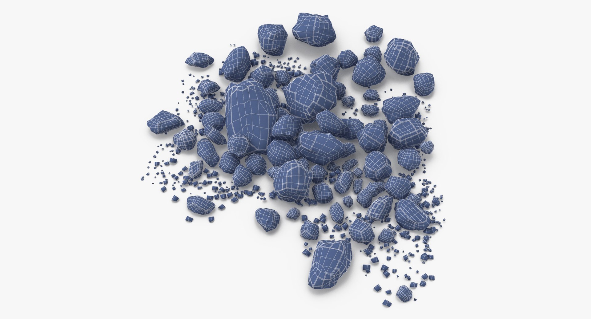 Drug piles crystal meth 3D model - TurboSquid 1199965