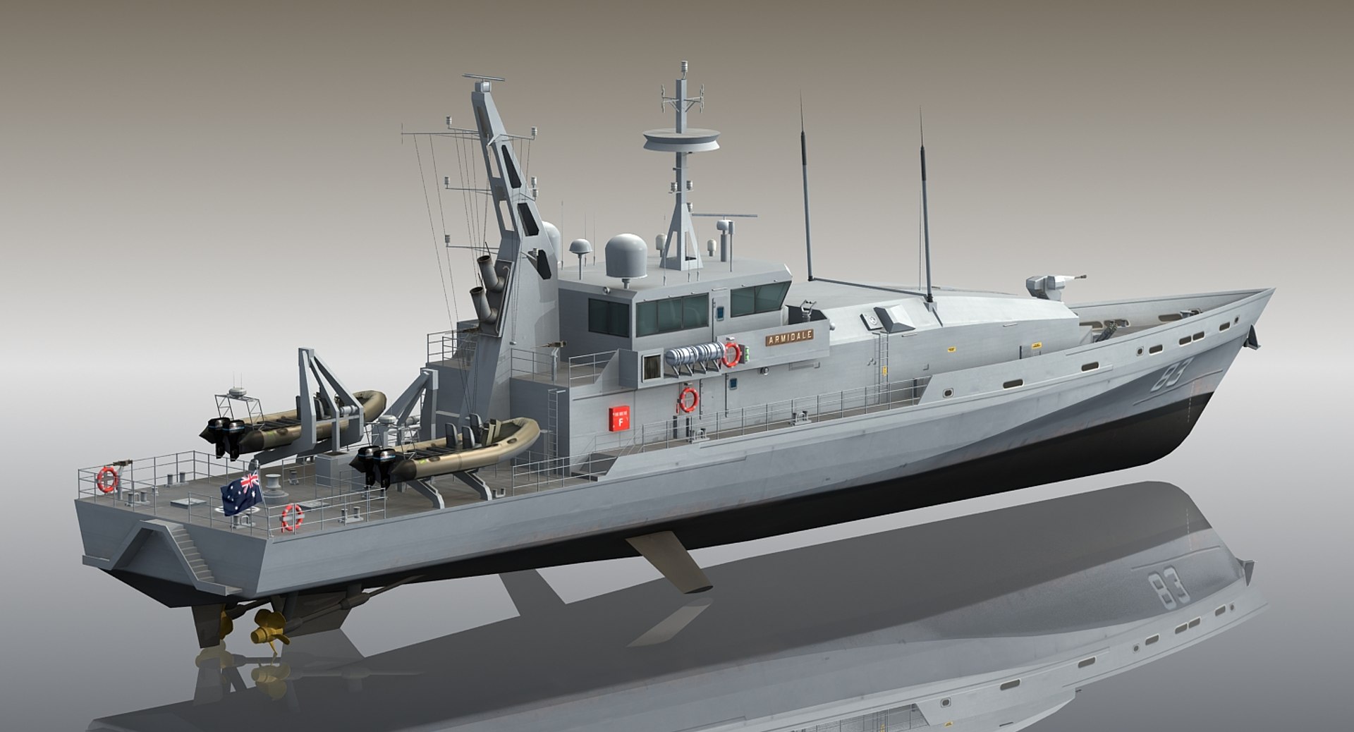 Hmas armidale acpb 83 3D - TurboSquid 1244396