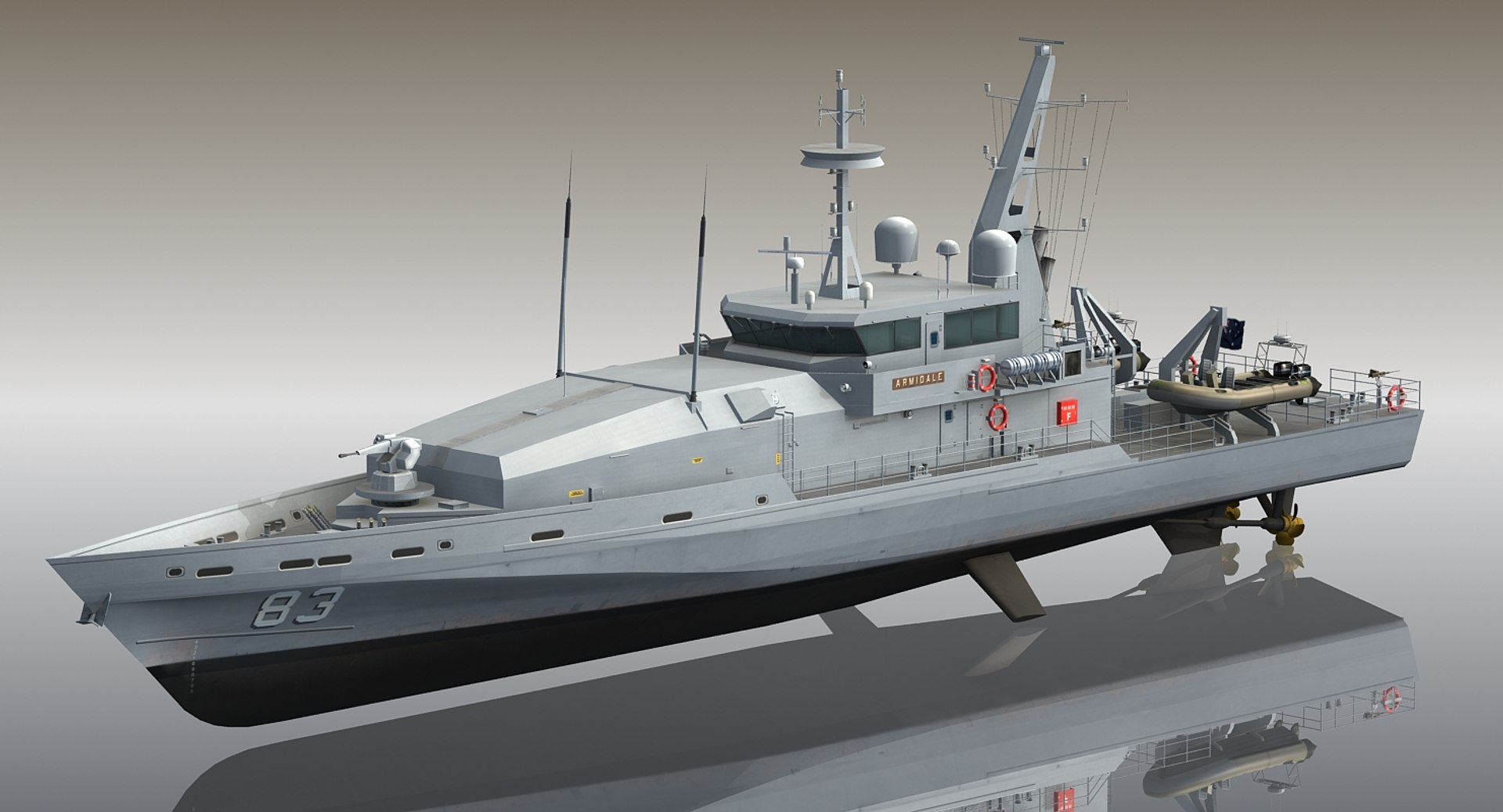 Hmas armidale acpb 83 3D - TurboSquid 1244396