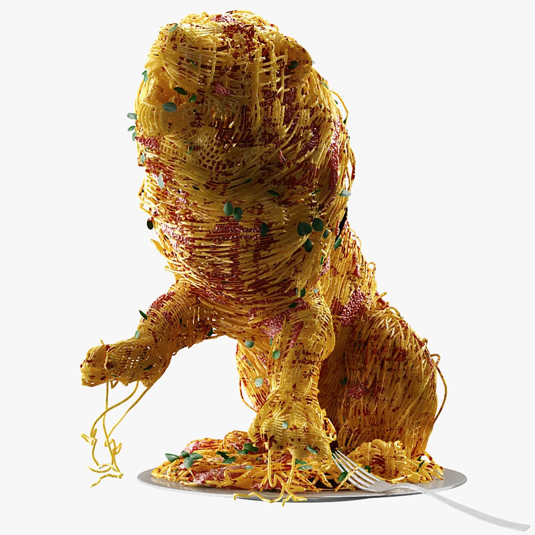 Lion Spaghetti 3d Model
