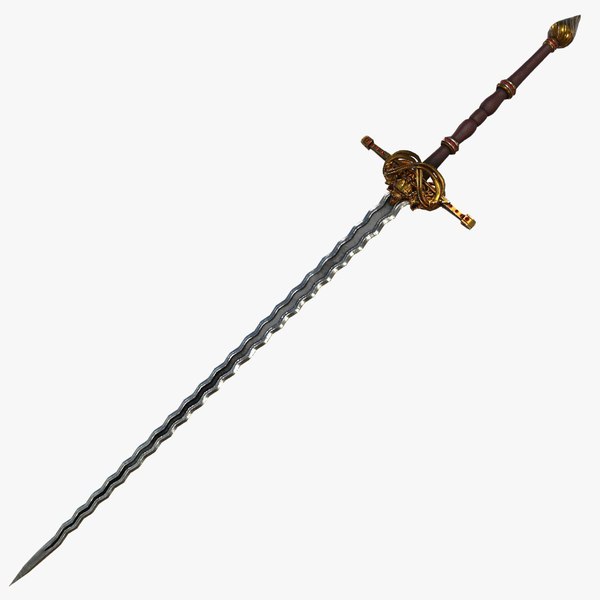 Fantasy Sword RPG Flammenschwert Flame Blade Wave Blade Flambard ...