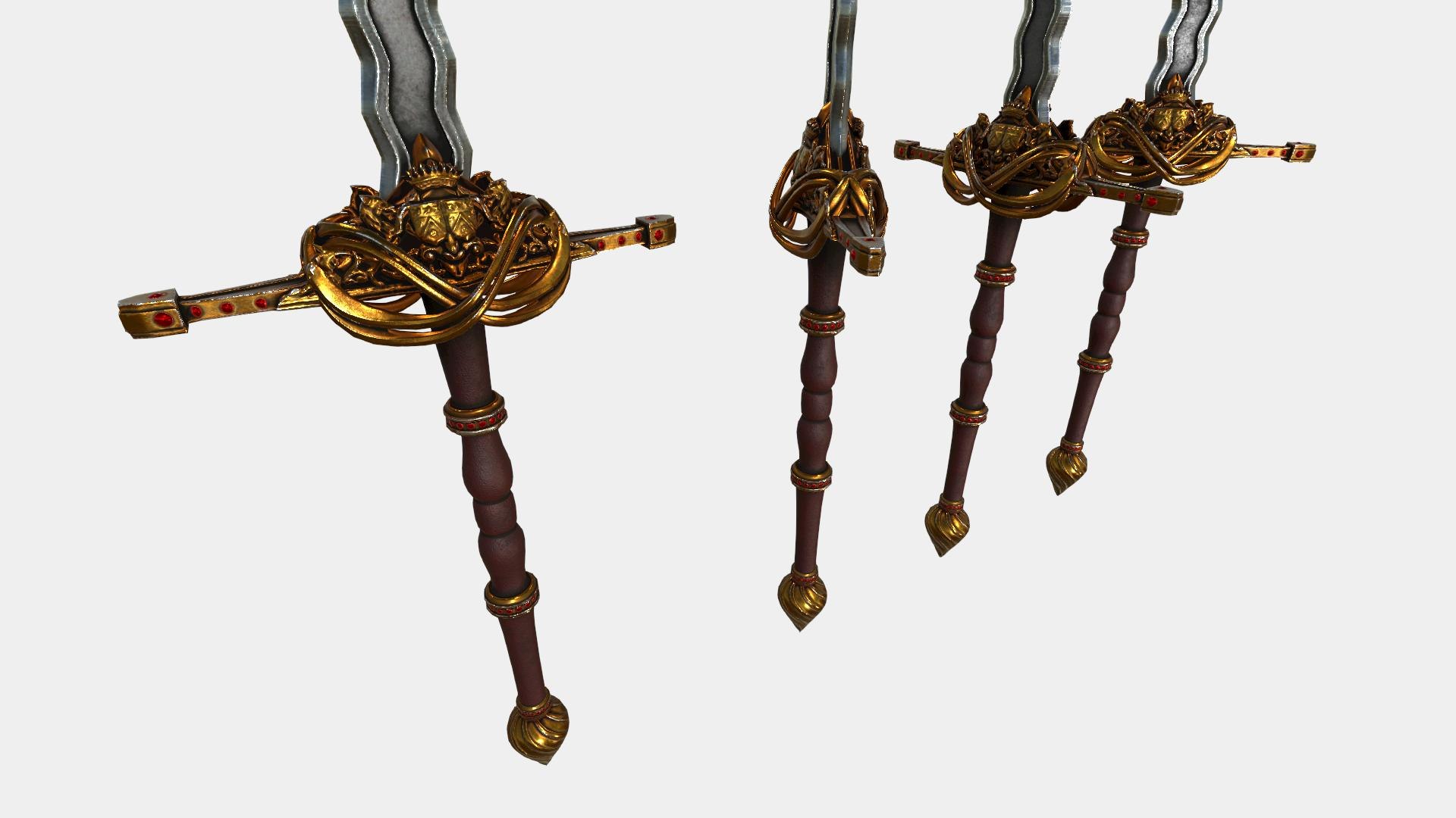 Fantasy Sword RPG Flammenschwert Flame Blade Wave Blade Flambard ...