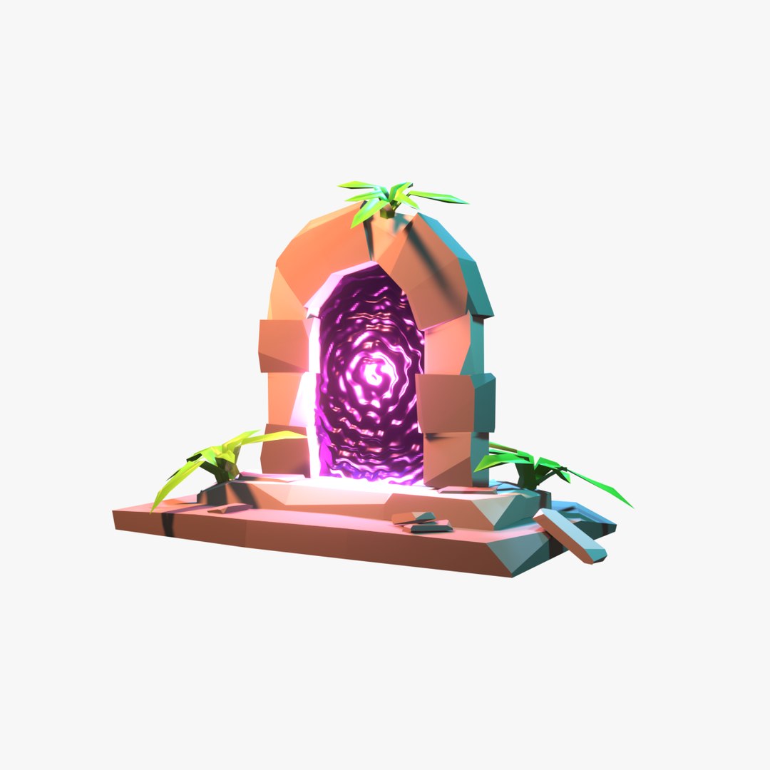 Low-poly Portal 3D Model - TurboSquid 1976680