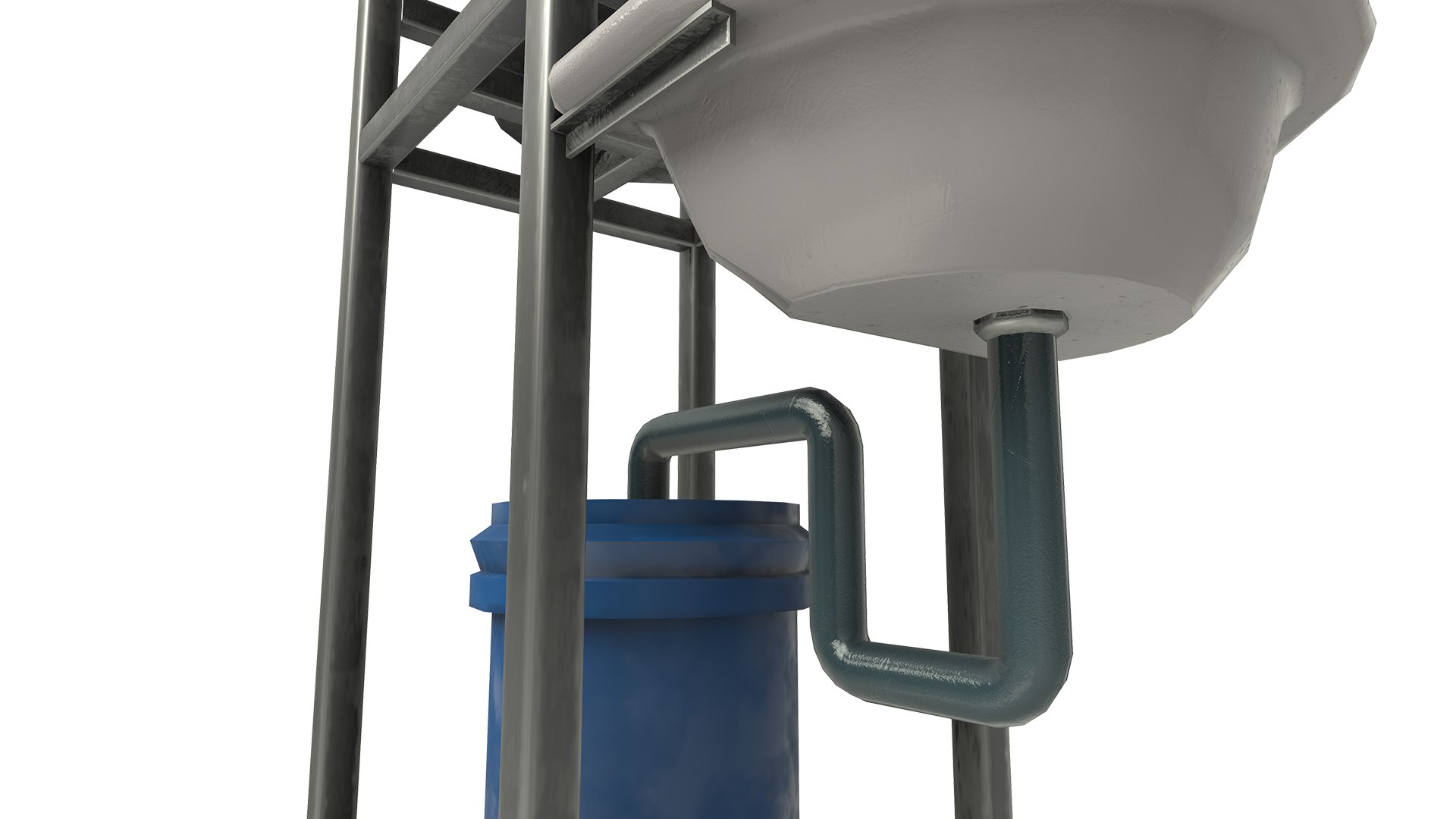 3D Foot Operated Hand Wash - TurboSquid 1663601