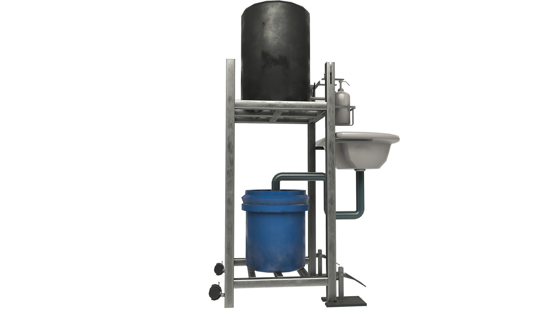 3D Foot Operated Hand Wash - TurboSquid 1663601