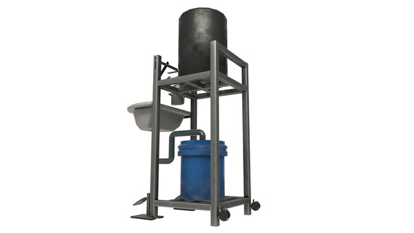 3D foot operated hand wash - TurboSquid 1663601