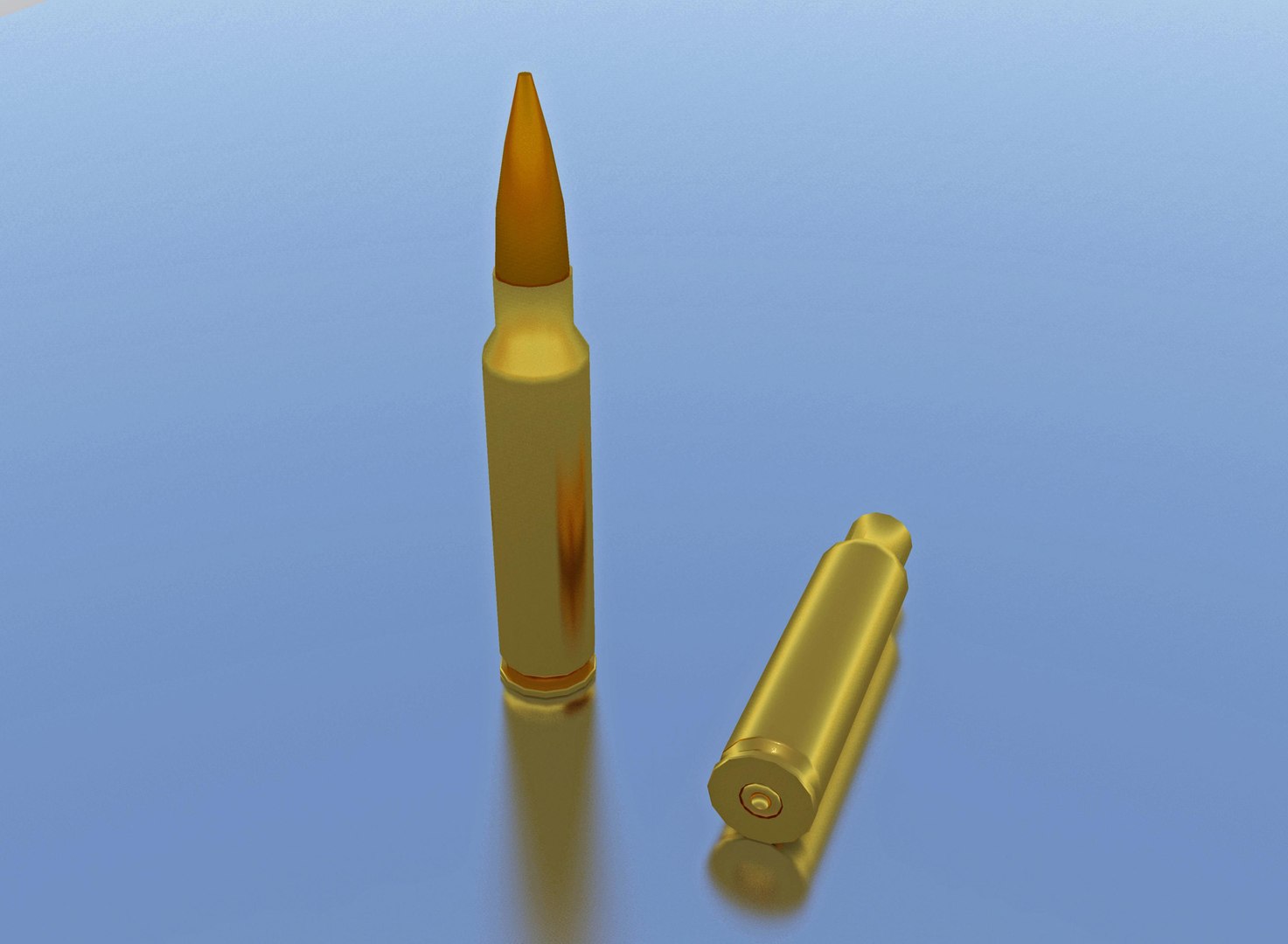 3ds max bullet shell rifle