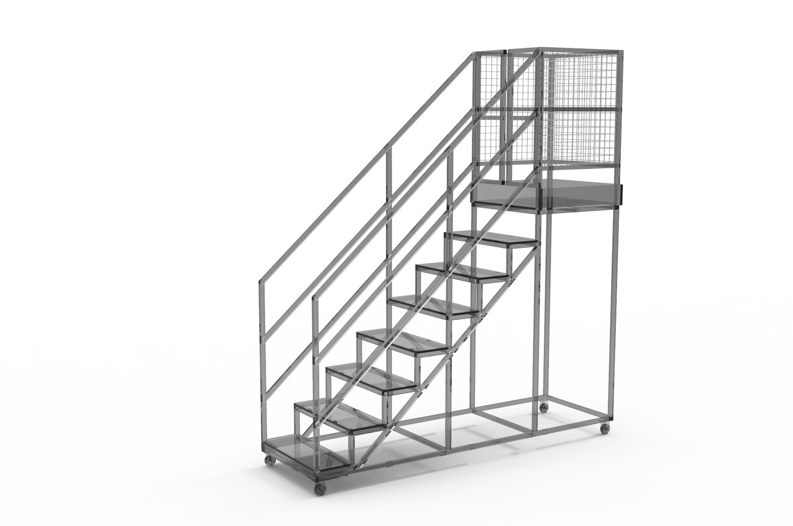 Mobile Stairs Standard HSE 3D Model - TurboSquid 2135756