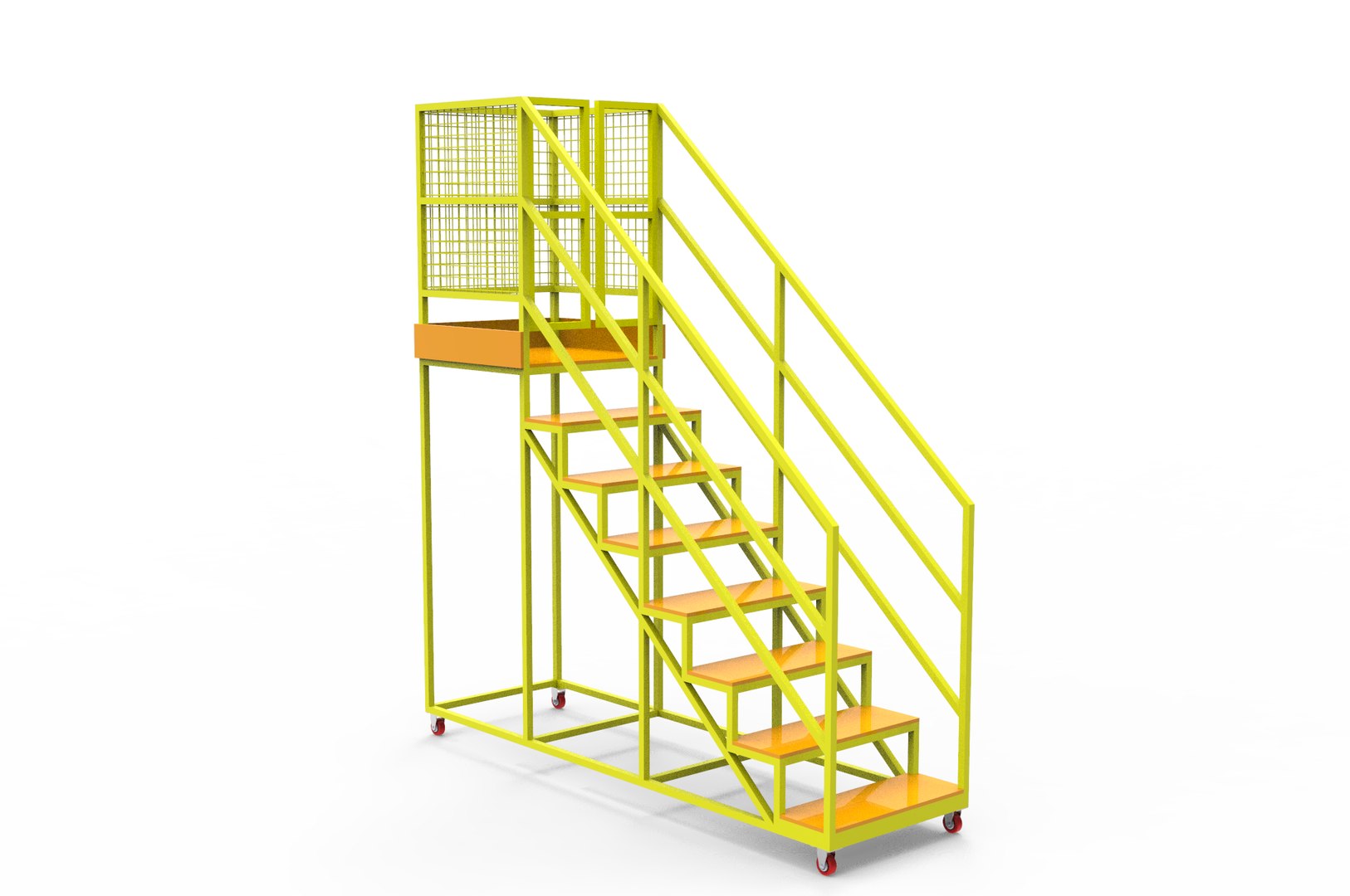 Mobile Stairs Standard HSE 3D Model - TurboSquid 2135756