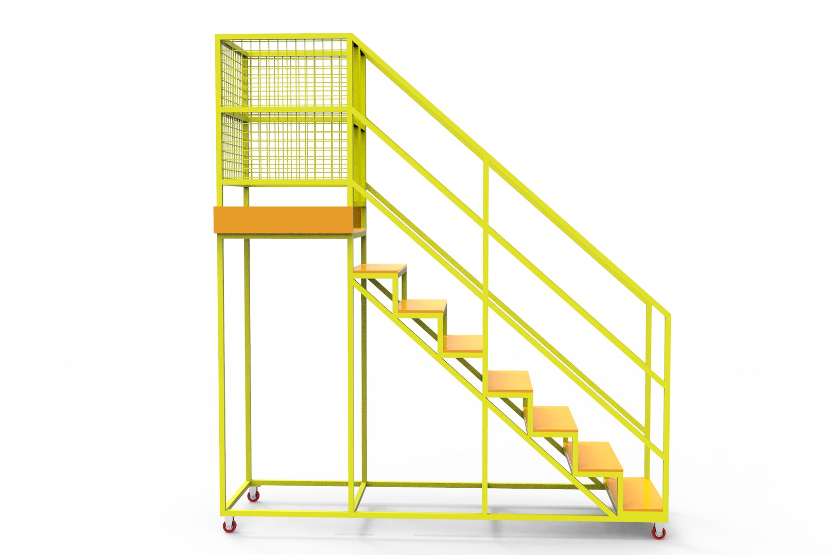 Mobile Stairs Standard HSE 3D Model - TurboSquid 2135756
