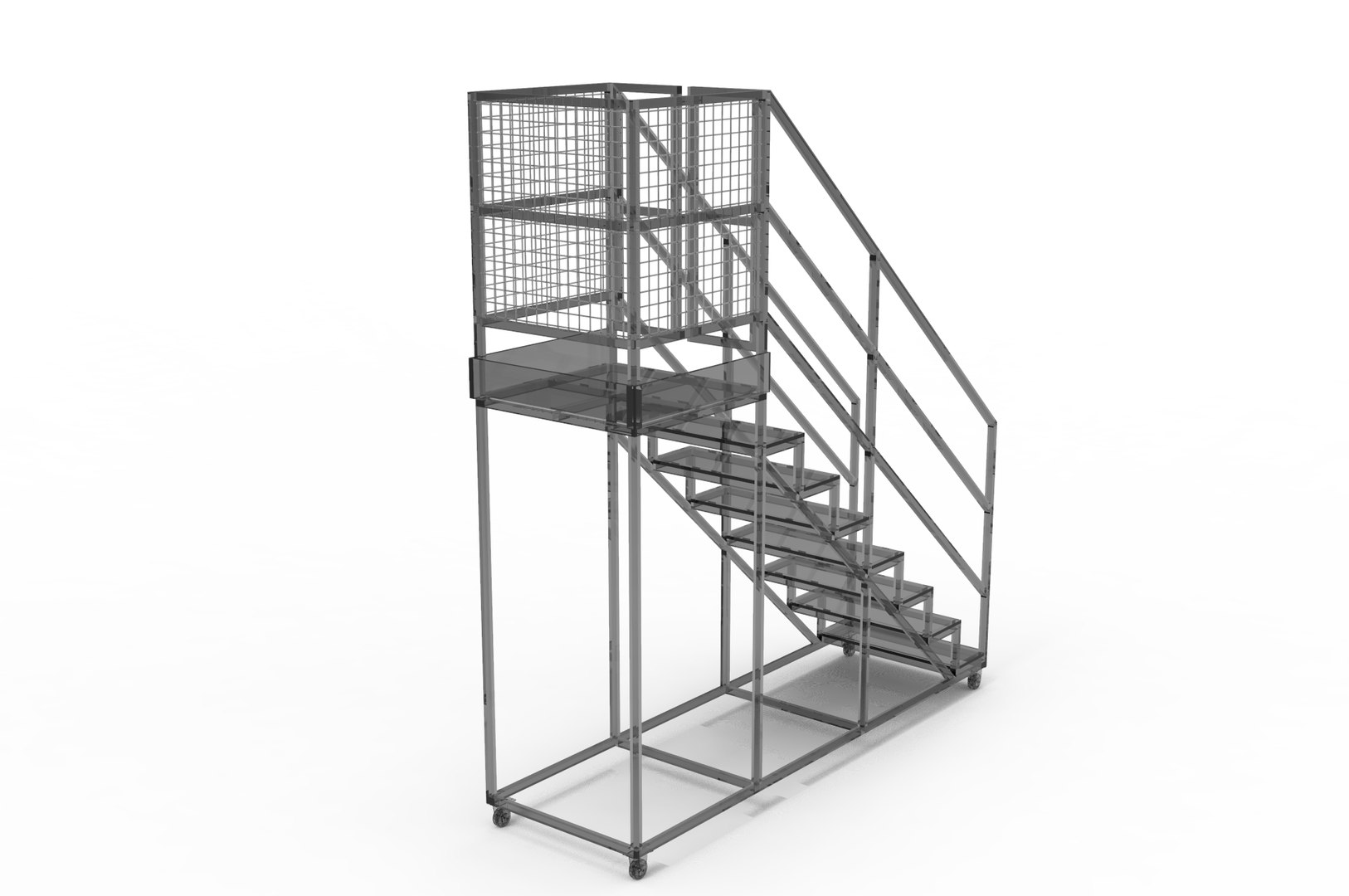 Mobile Stairs Standard HSE 3D Model - TurboSquid 2135756