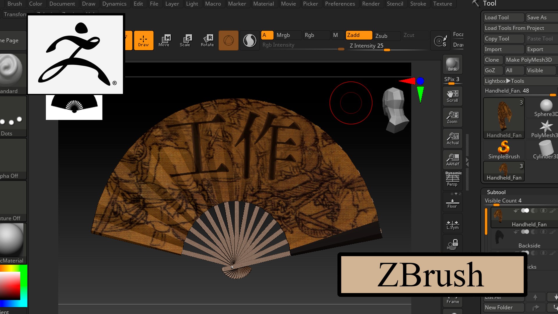 Handheld Foldable Fan Animated Model - TurboSquid 1740127