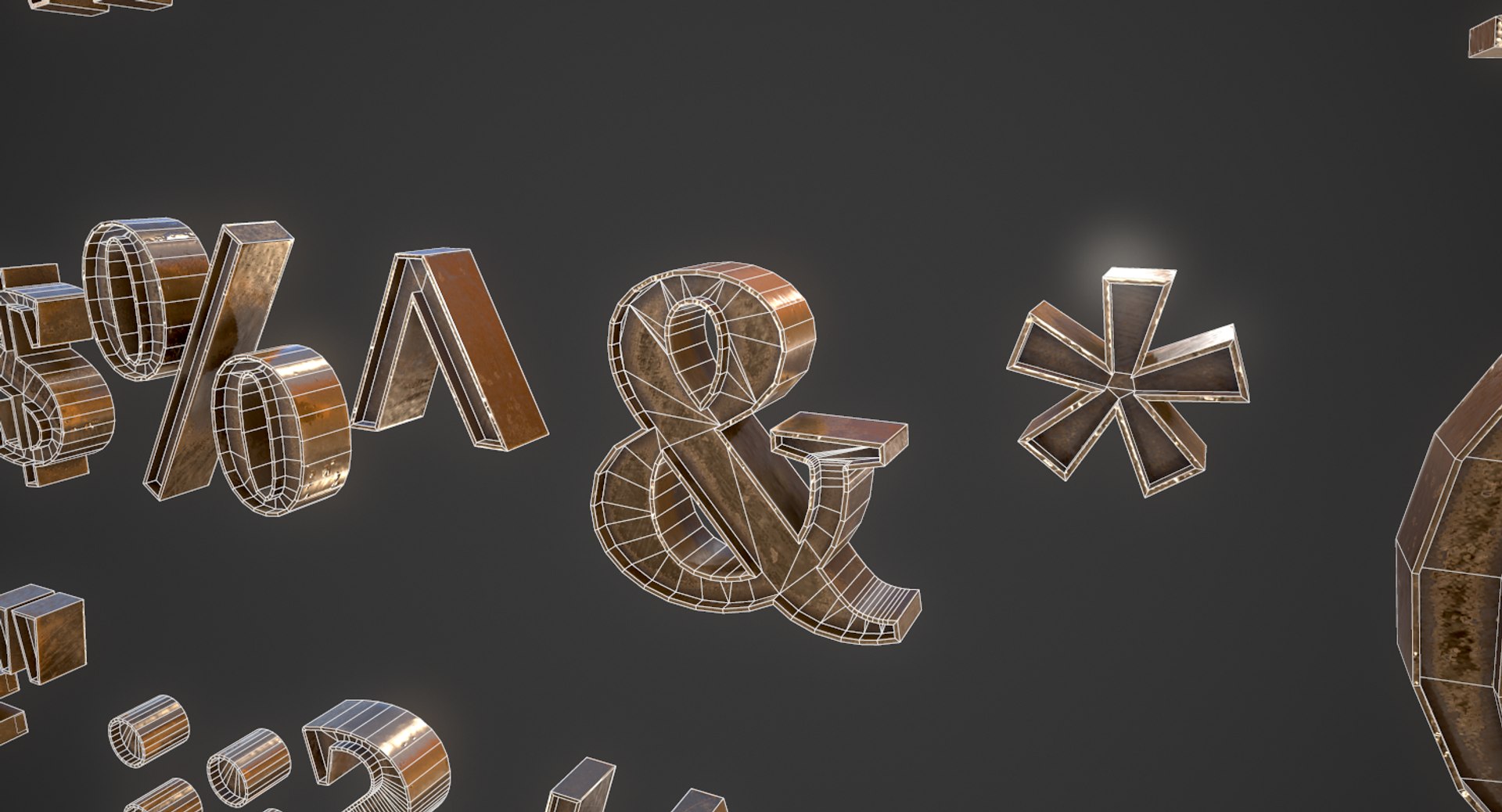 3D English Letters - TurboSquid 1501703