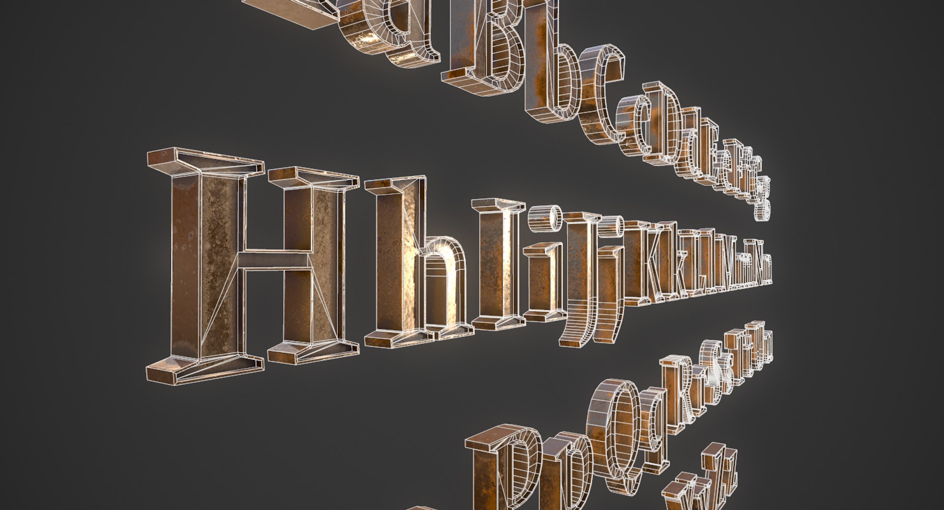 3D English Letters - TurboSquid 1501703