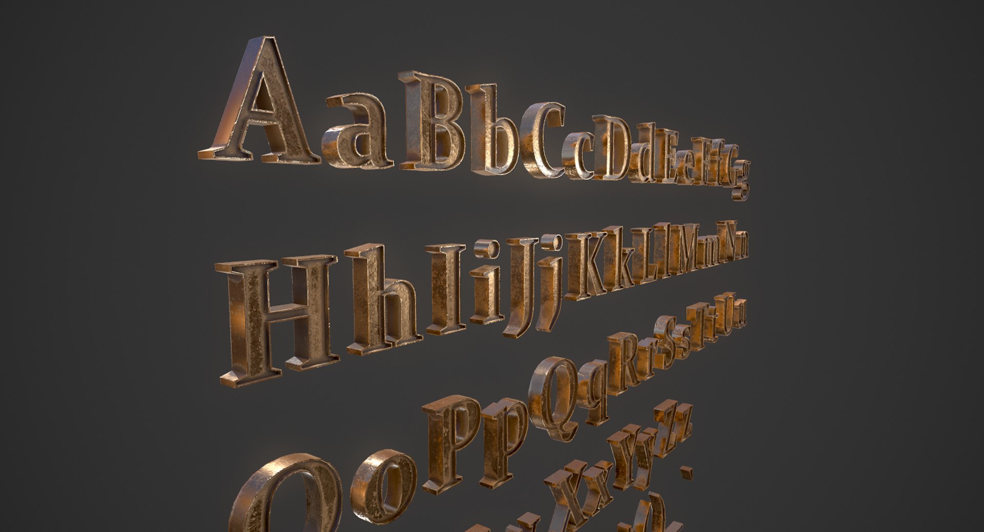 3D English Letters - TurboSquid 1501703
