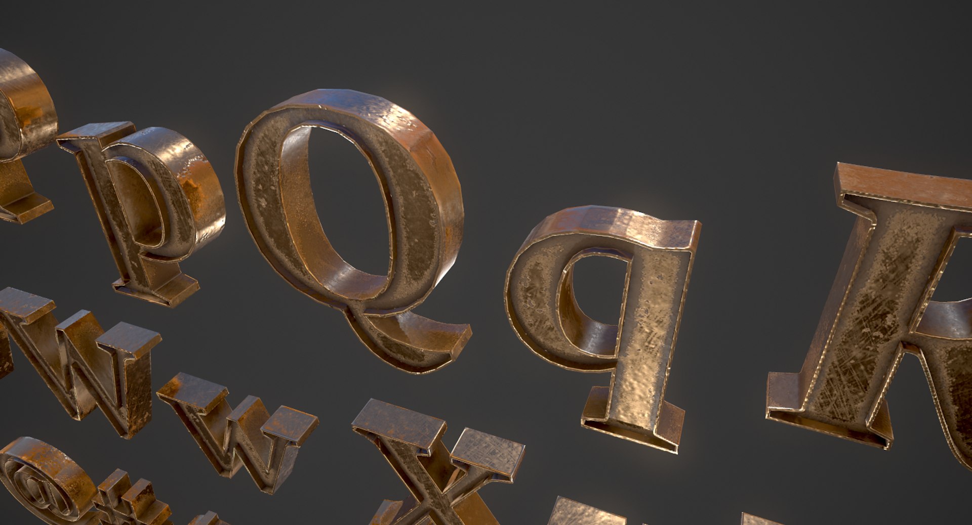 3D English Letters - TurboSquid 1501703