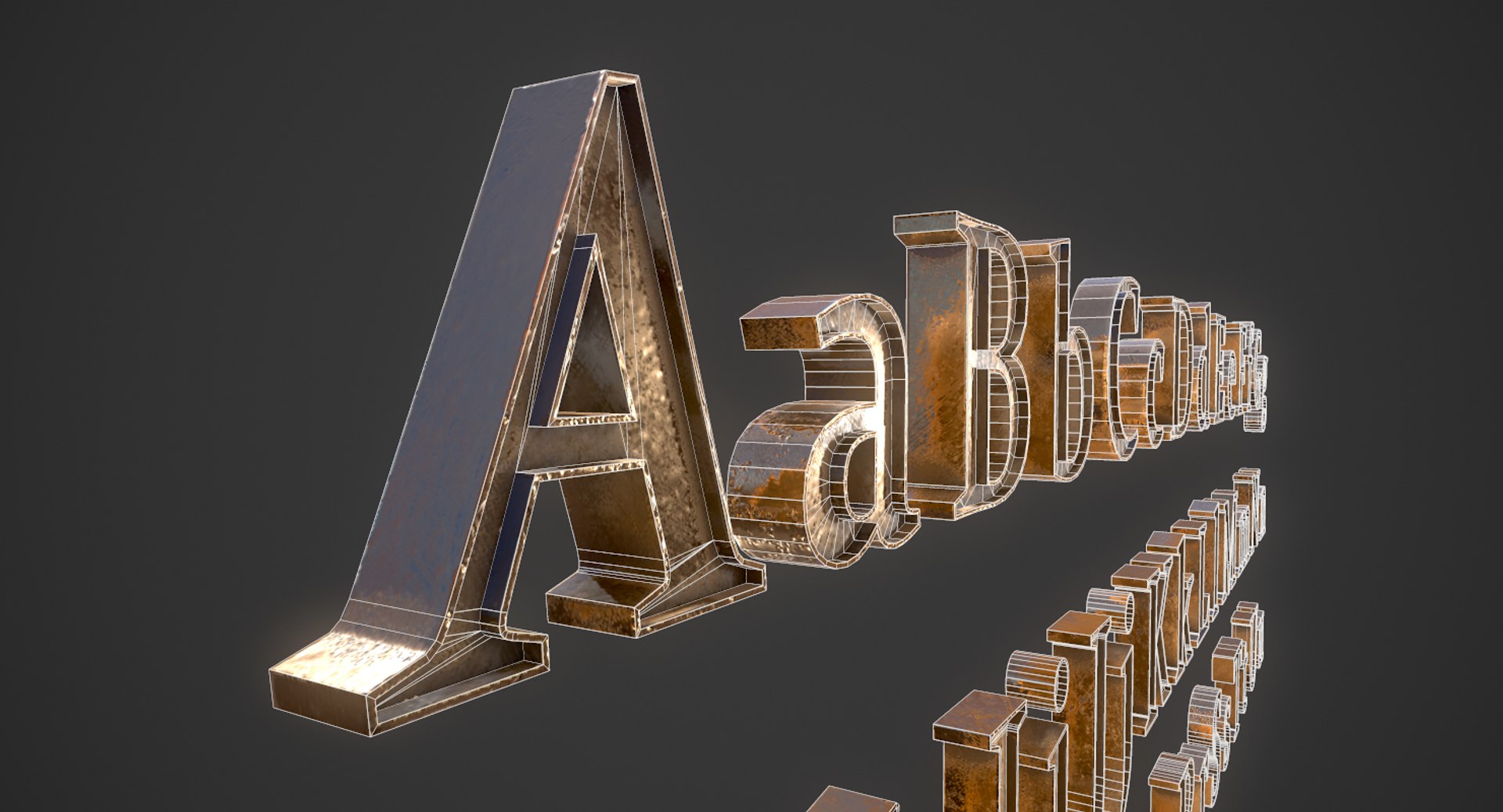 3D English Letters - TurboSquid 1501703