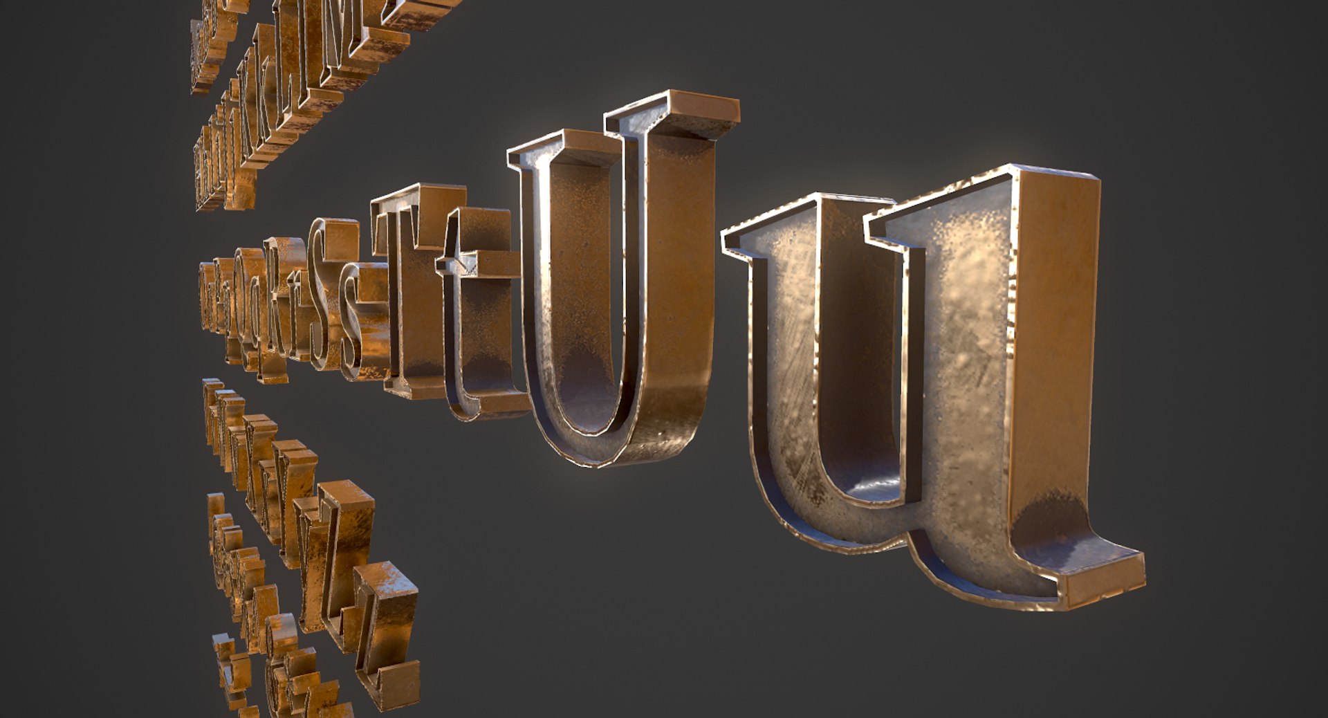 3D English Letters - TurboSquid 1501703
