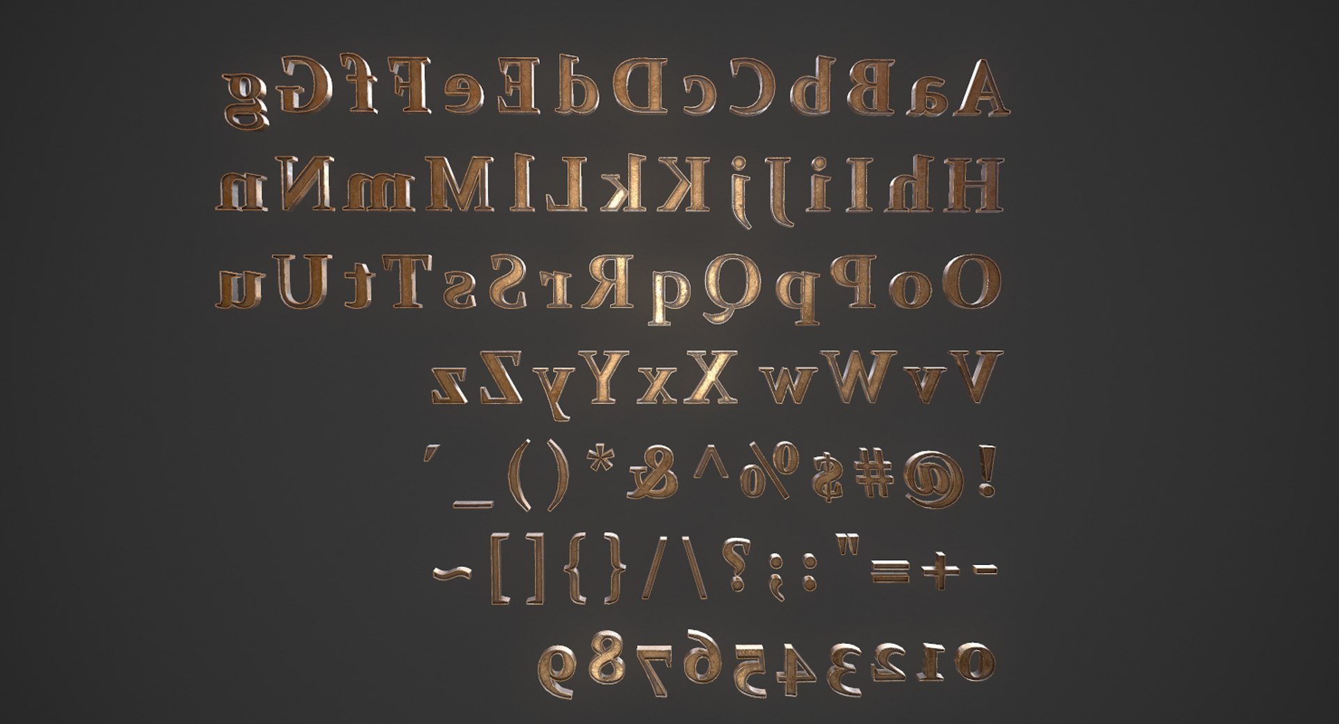 3D English Letters - TurboSquid 1501703