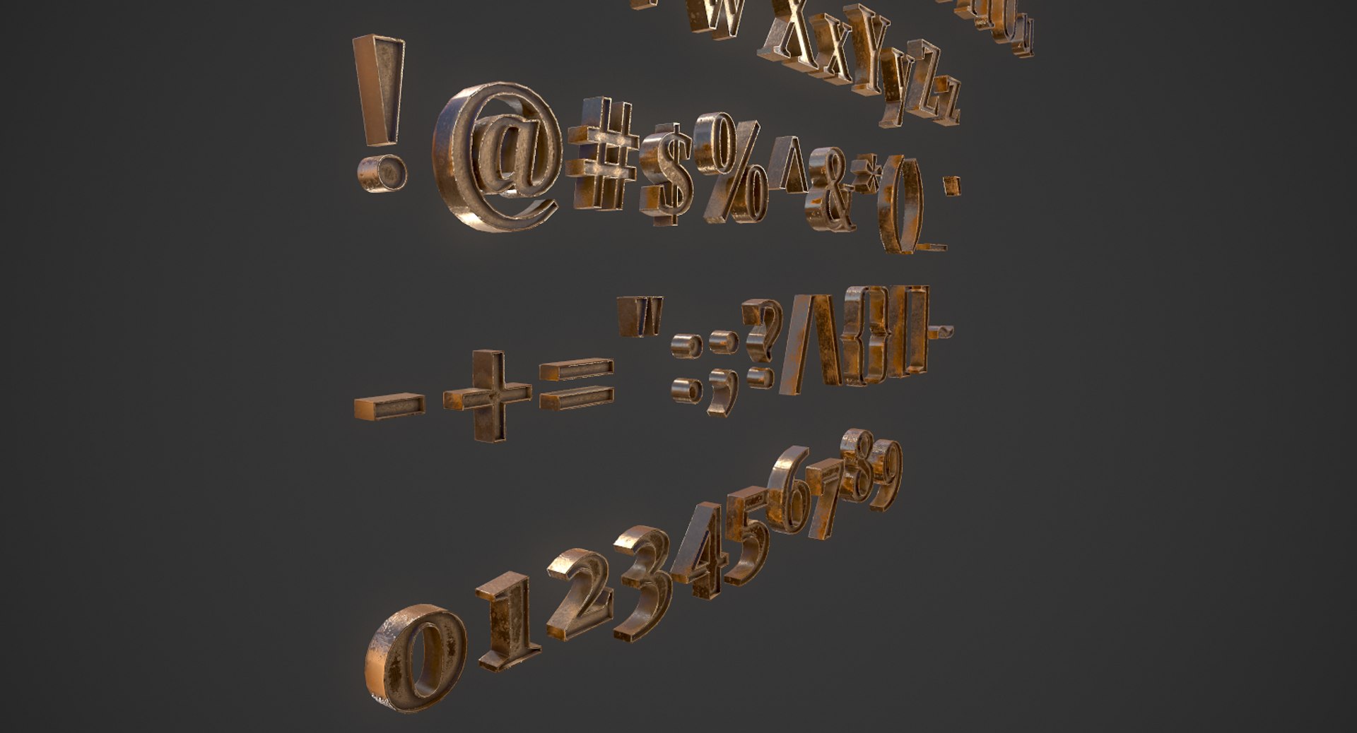 3D English Letters - TurboSquid 1501703