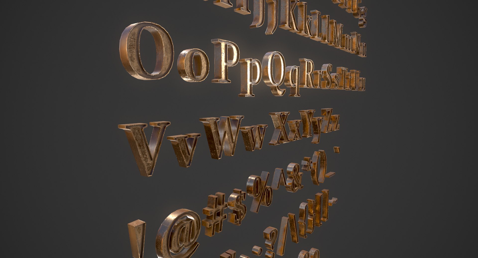 3D English Letters - TurboSquid 1501703