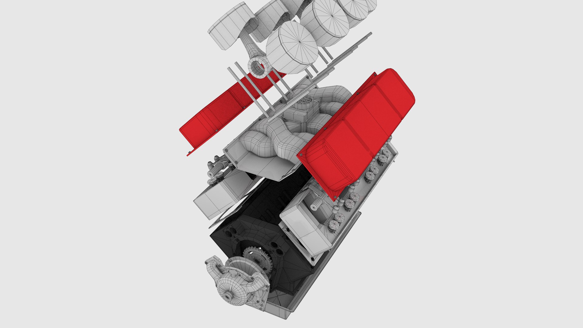 V8 Engine 3D Model - TurboSquid 1866592