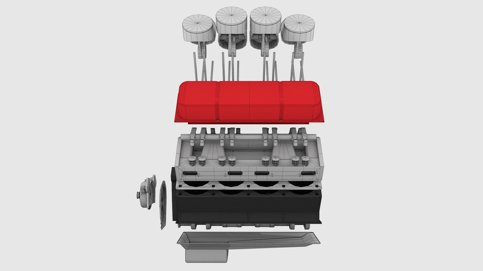 V8 Engine 3D Model - TurboSquid 1866592