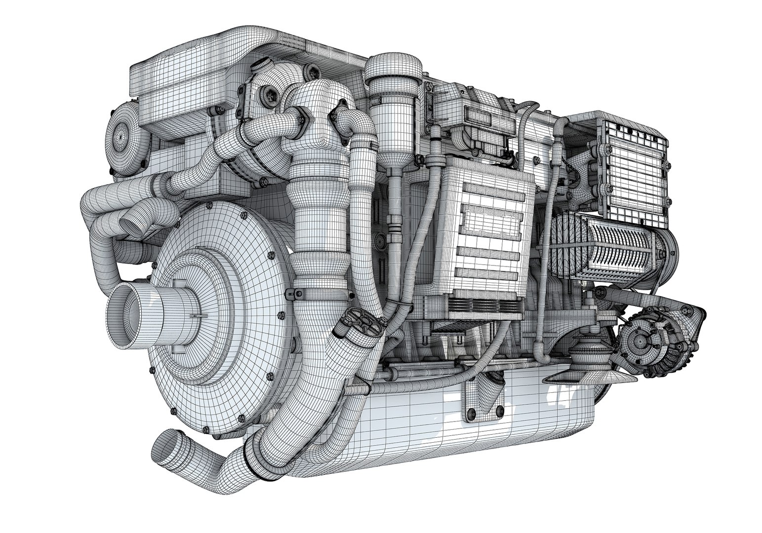 3D Boat Engine Model - TurboSquid 1305681