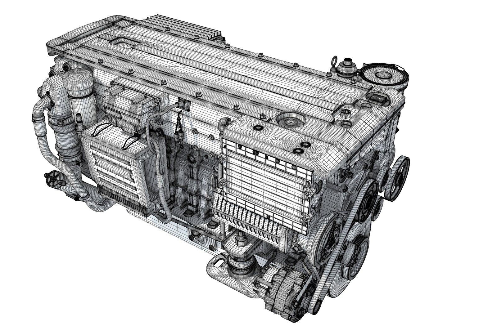3D Boat Engine Model - TurboSquid 1305681