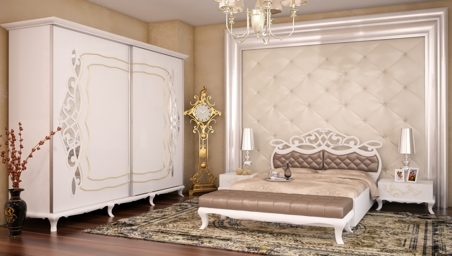 bedroom handmade furniture 3d model